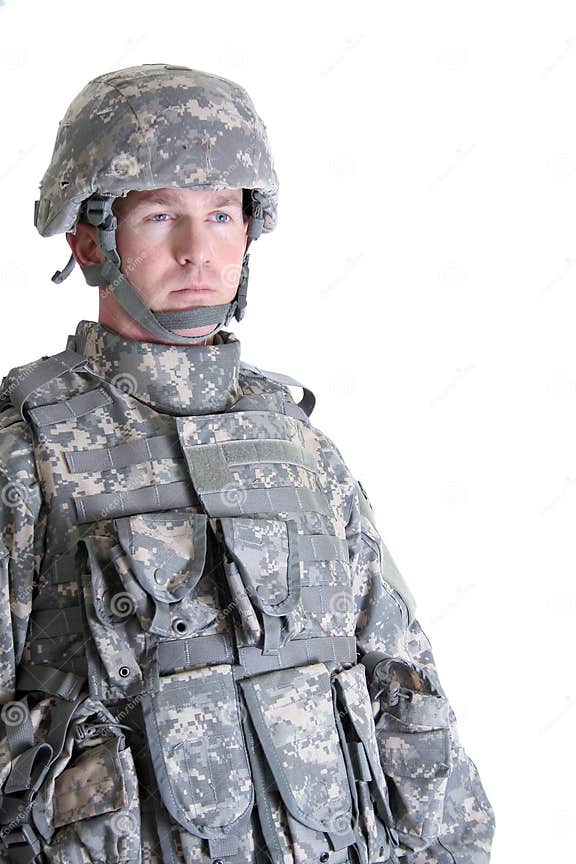 American Combat Soldier stock image. Image of gear, green - 1874263