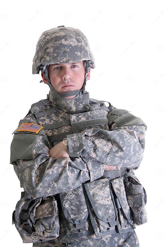 American Combat Soldier stock photo. Image of isolated - 1874286