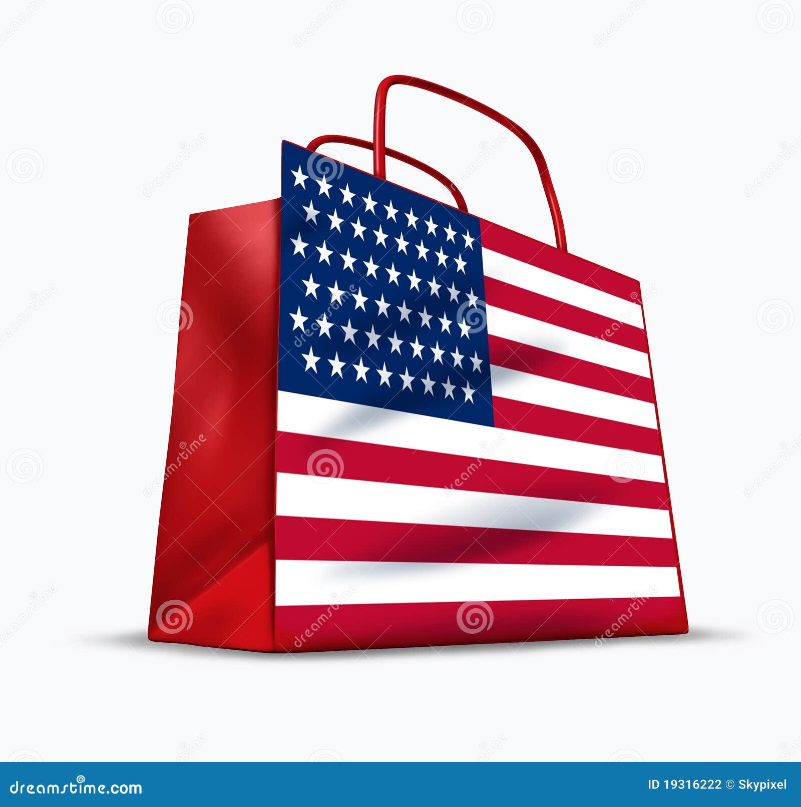American Consumer Confidence Stock Illustration - Illustration of shop ...