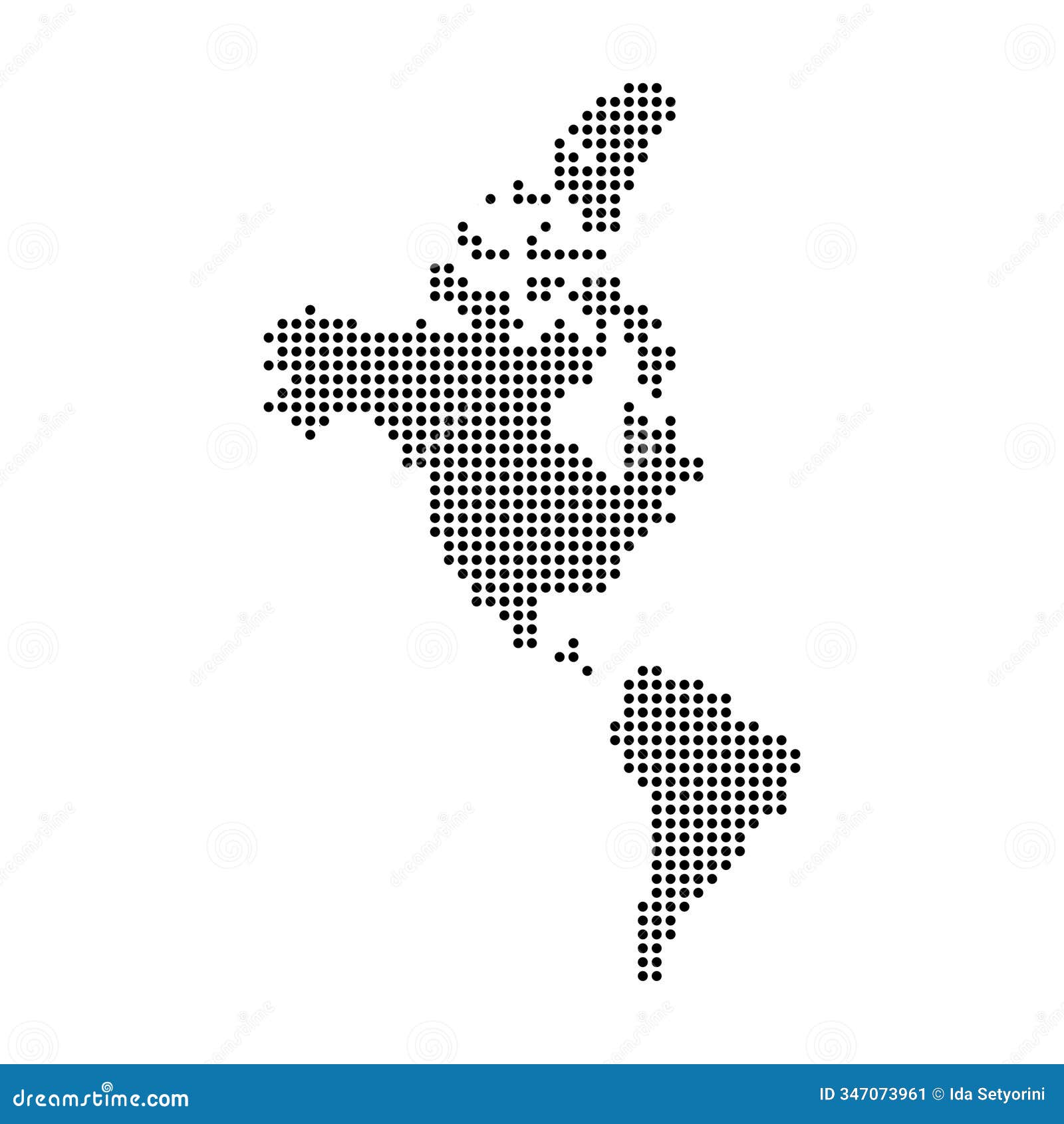 American Continent Silhouette Map Cartoon Vector | CartoonDealer.com ...
