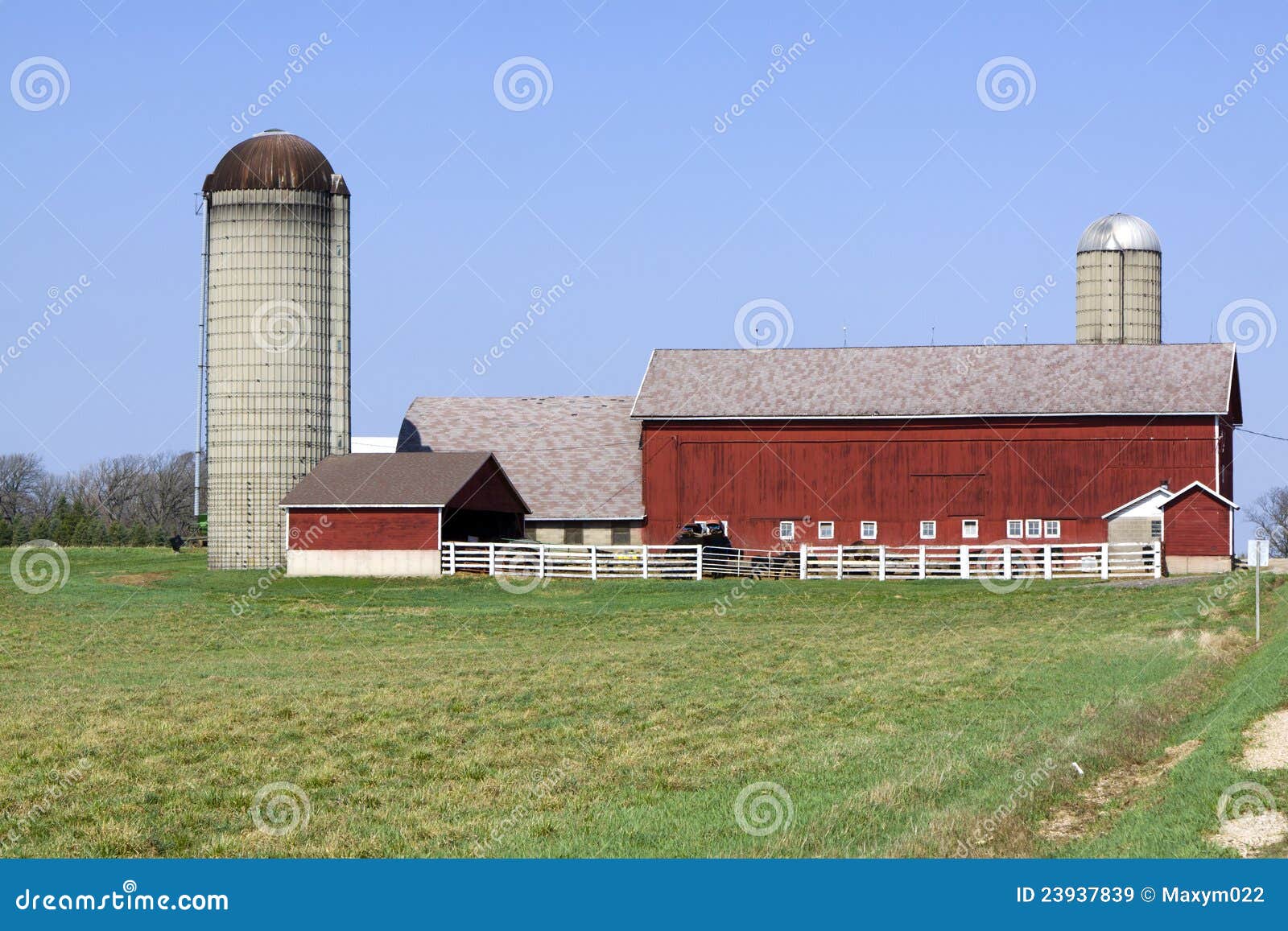American Country Farm stock image. Image of building - 23937839