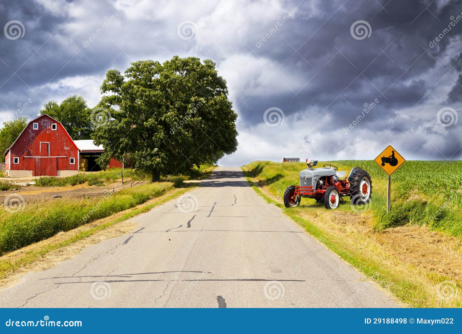 American Country Road stock photo. Image of street, drive - 29188498