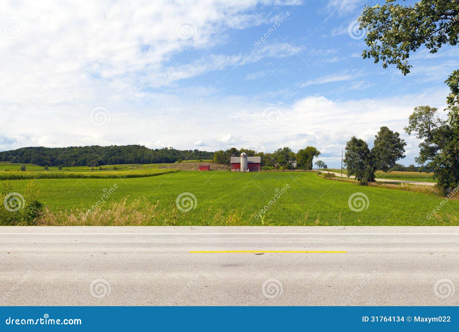 American Country Road stock photo. Image of main, crop - 31764134