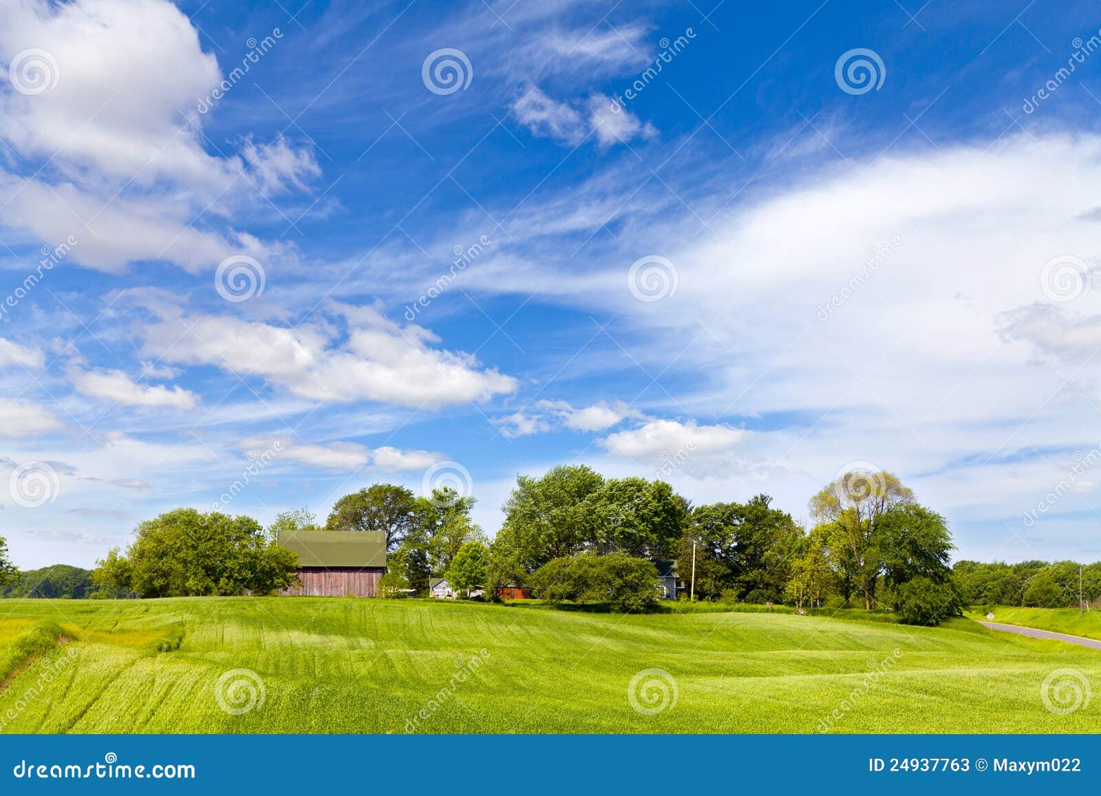 American Countryside stock image. Image of morning, landscape - 24937763