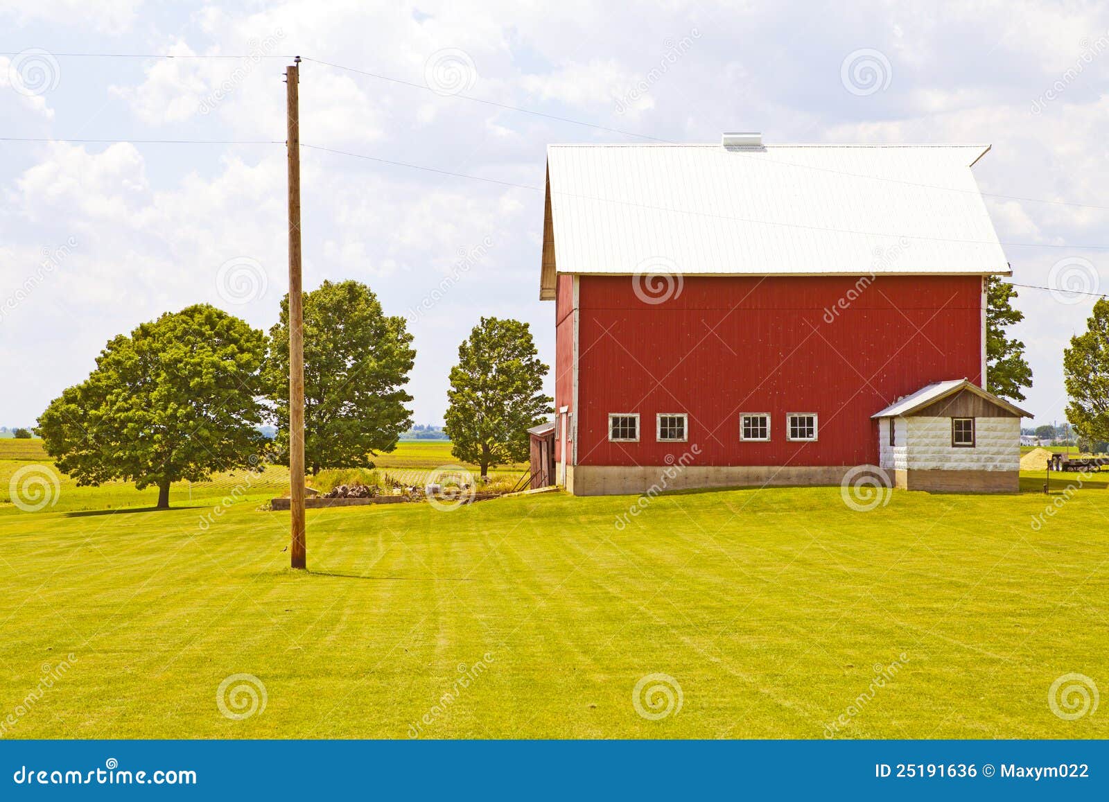 American Countryside stock photo. Image of meadow, construction - 25191636