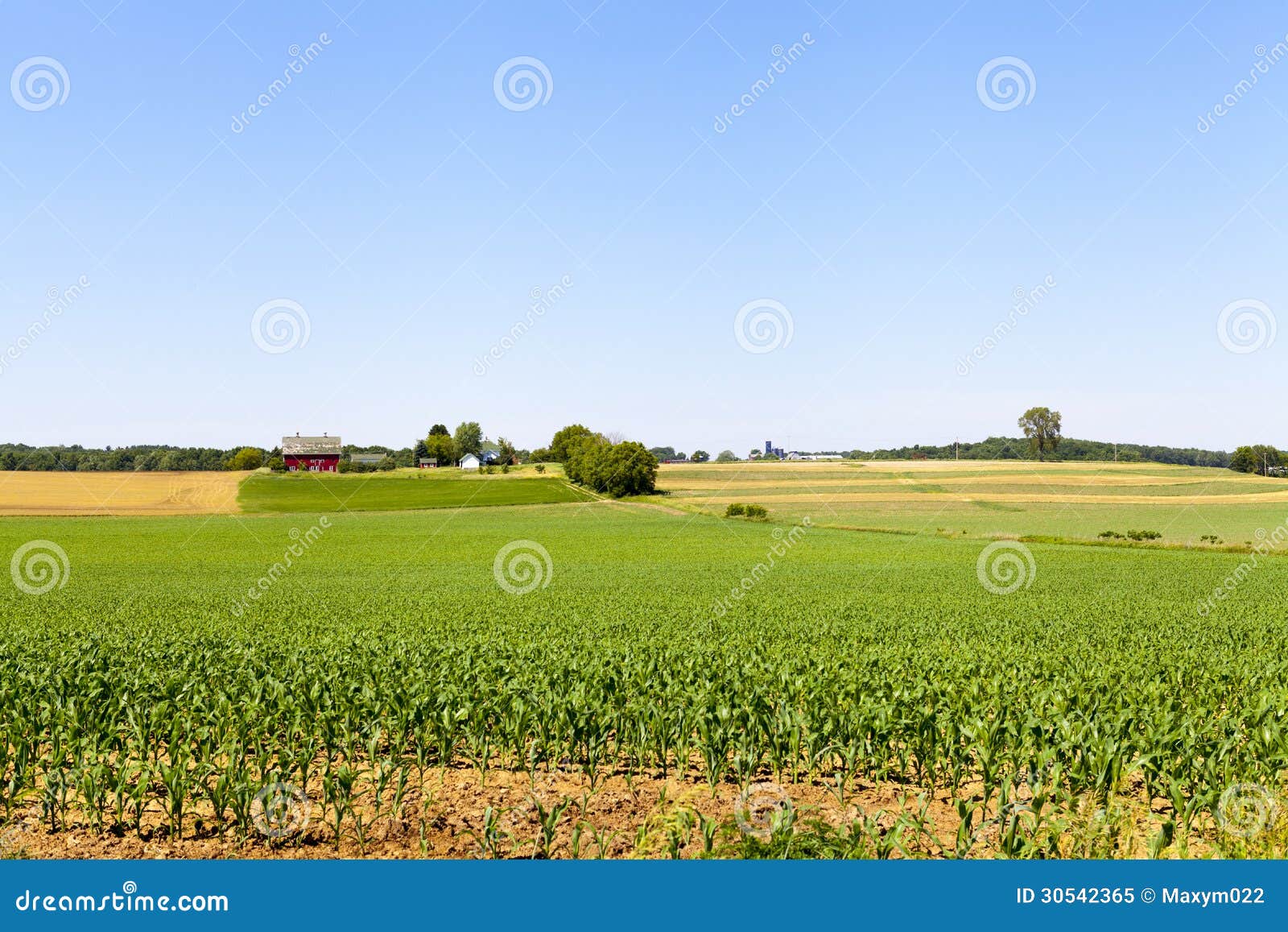 American Countryside stock image. Image of field, land - 30542365