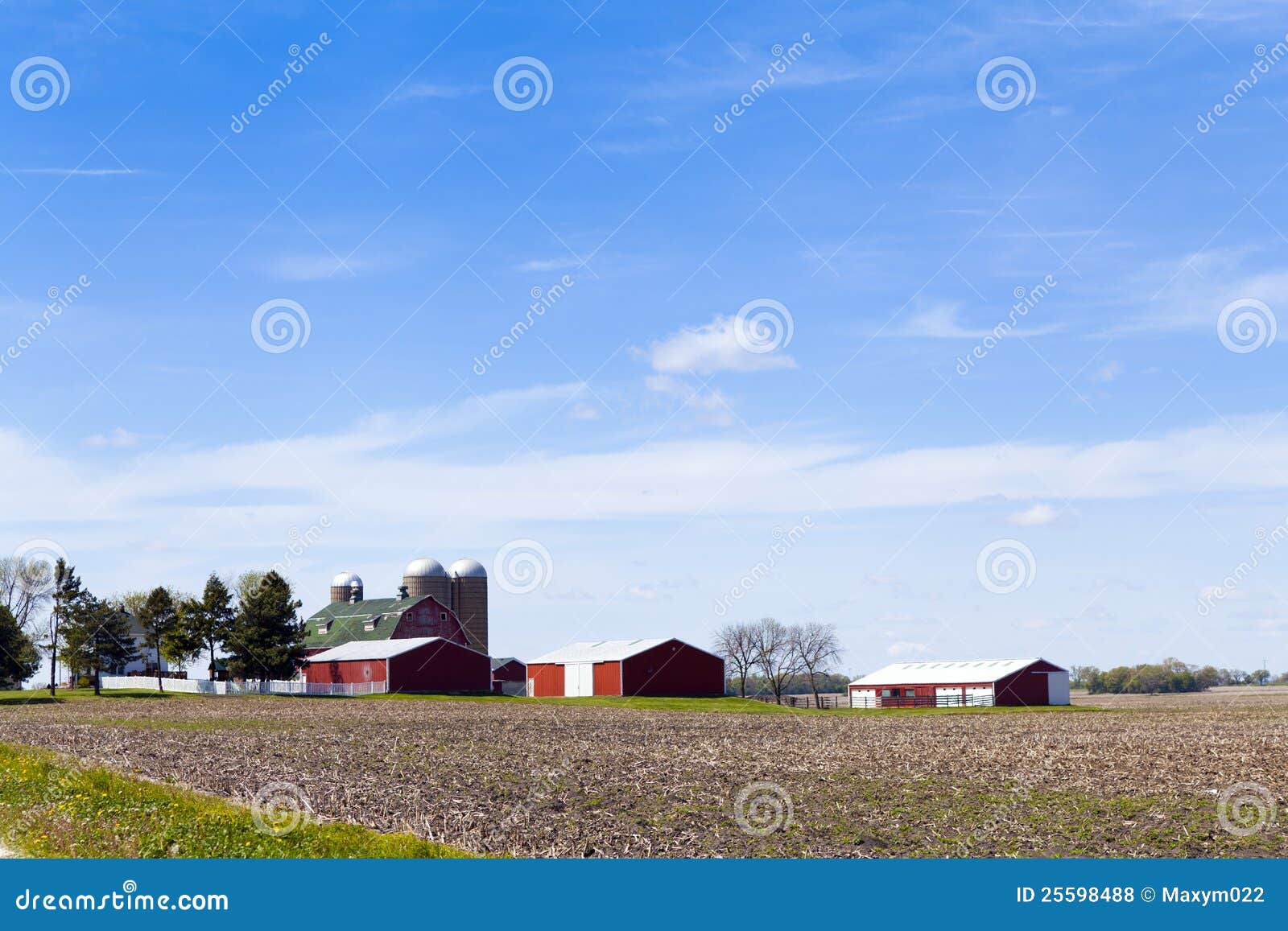 American Countryside Farm stock photo. Image of landscape - 25598488