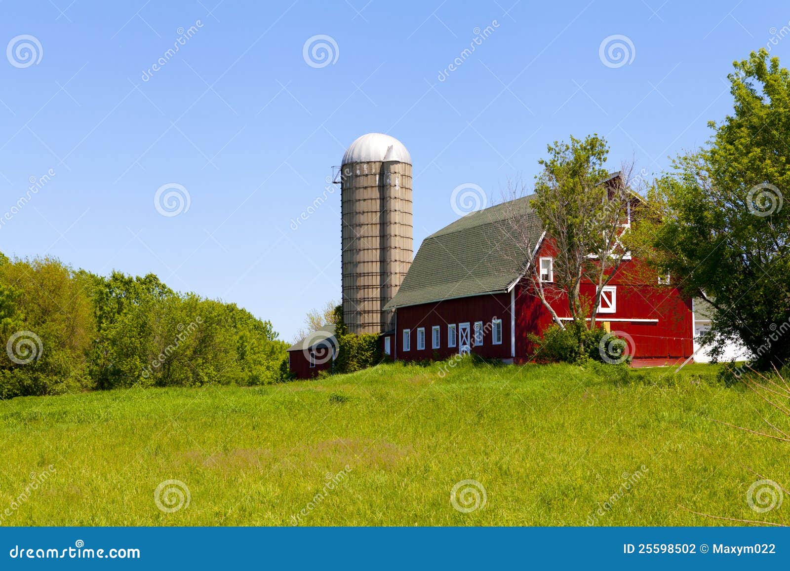 American Countryside Farm stock photo. Image of meadow - 25598502