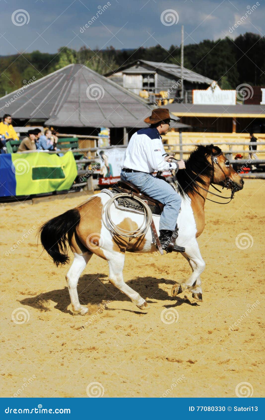 American Cowboy during Rodeo Show Editorial Image - Image of ride ...