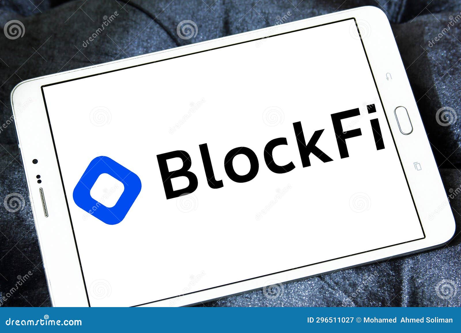 BlockFi Cryptocurrency Company Logo Editorial Photography - Image of ...