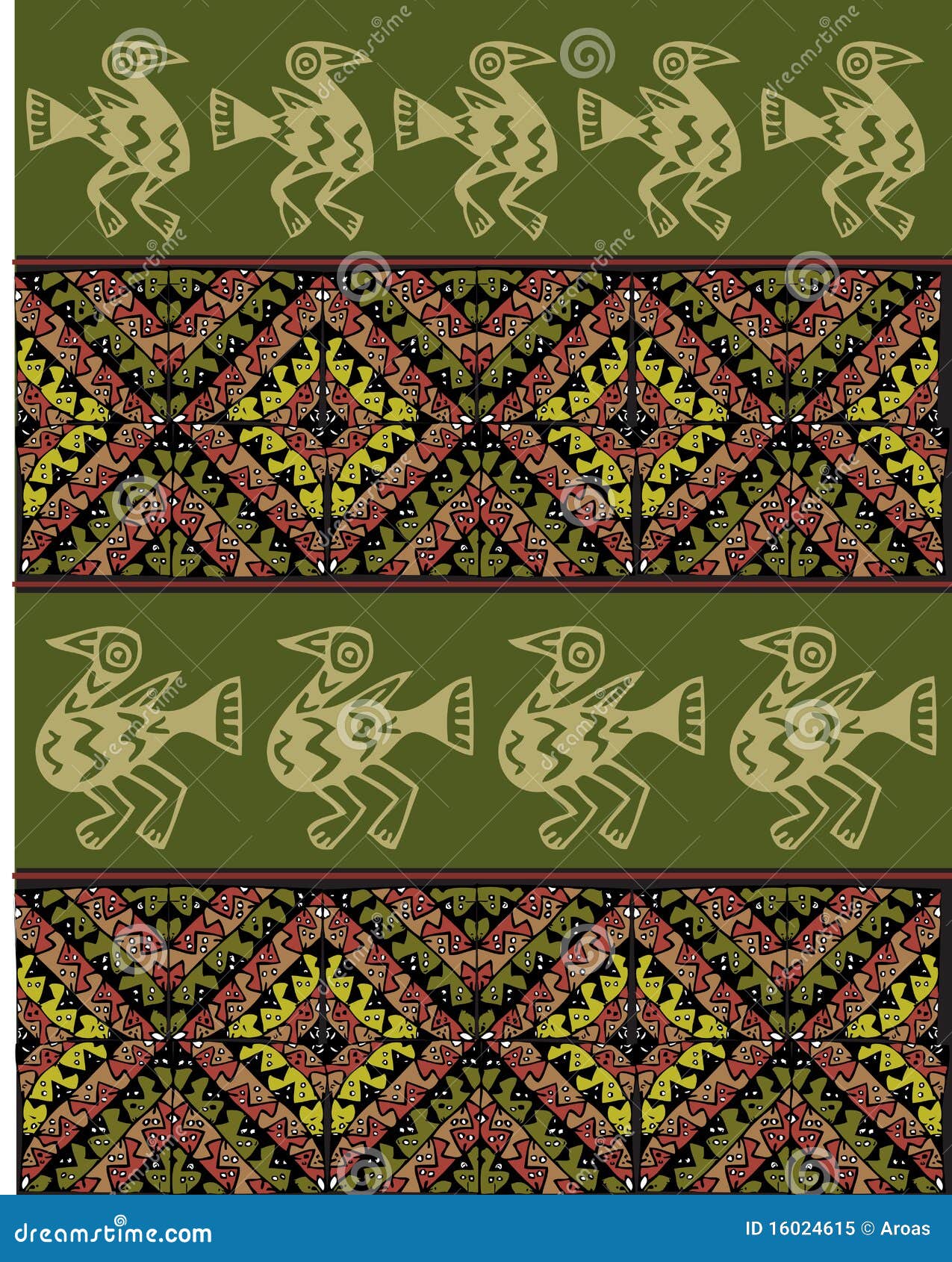 American culture pattern stock vector. Illustration of handmade - 16024615