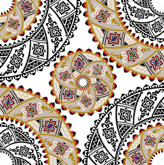 American culture pattern stock vector. Illustration of circle - 19907517