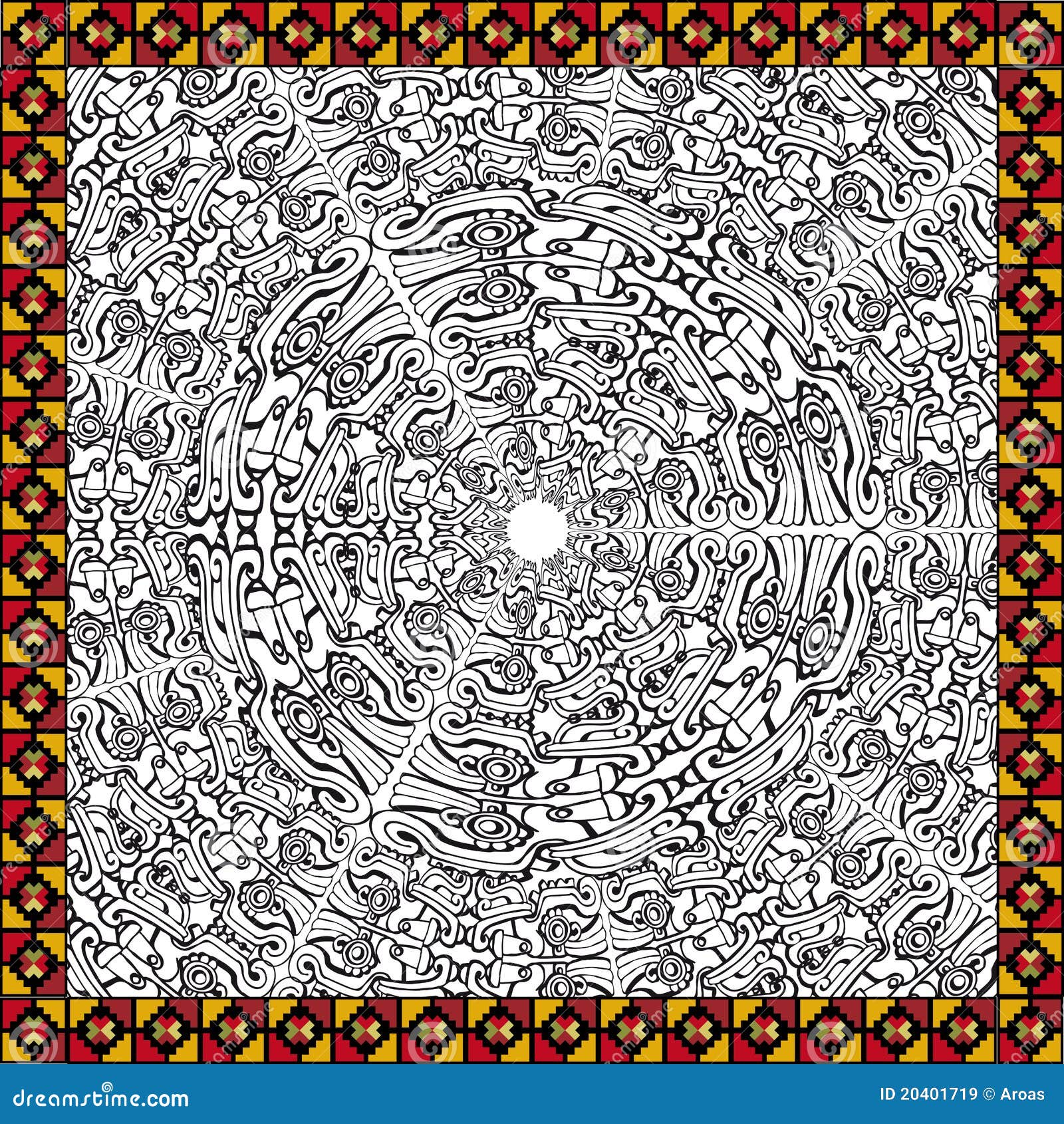 American culture pattern stock vector. Illustration of abstract - 20401719