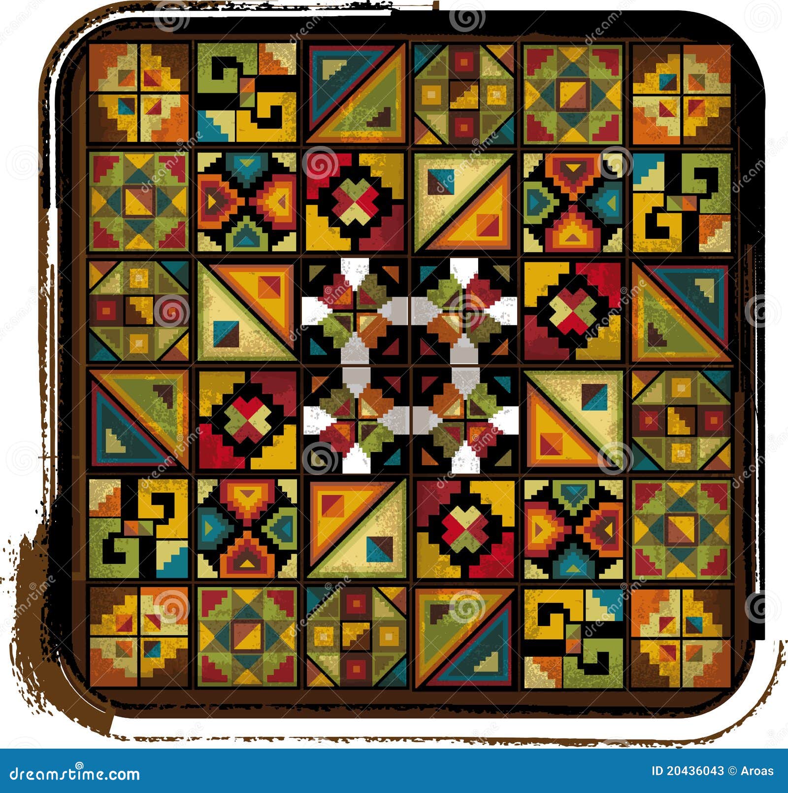 American culture pattern stock vector. Illustration of indian - 20436043