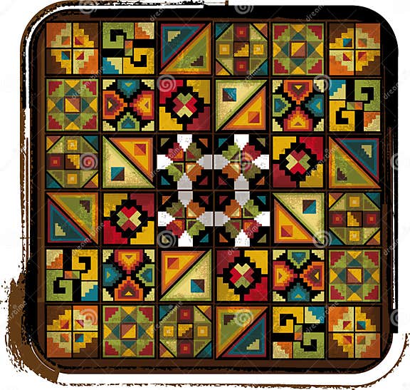 American culture pattern stock vector. Illustration of indian - 20436043