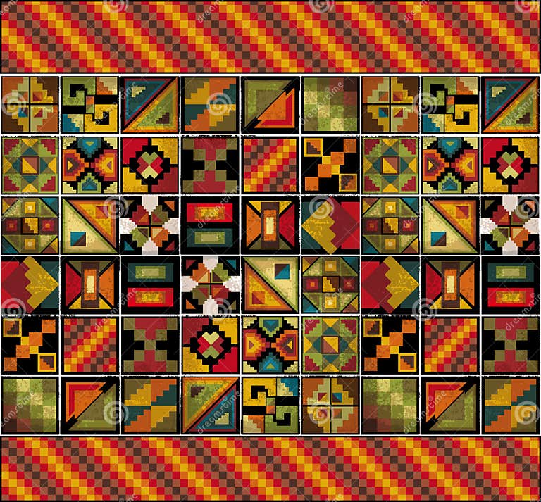 American culture pattern stock vector. Illustration of fabric - 20608260