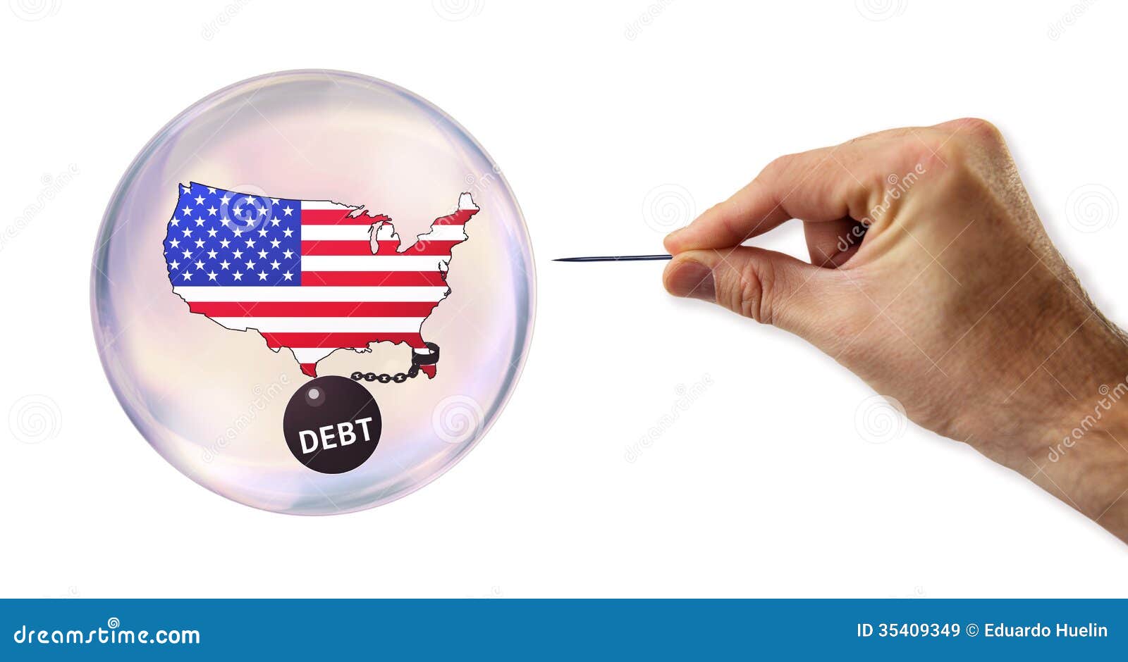 The American Debt Economic Bubble about To Be Exploited Stock ...