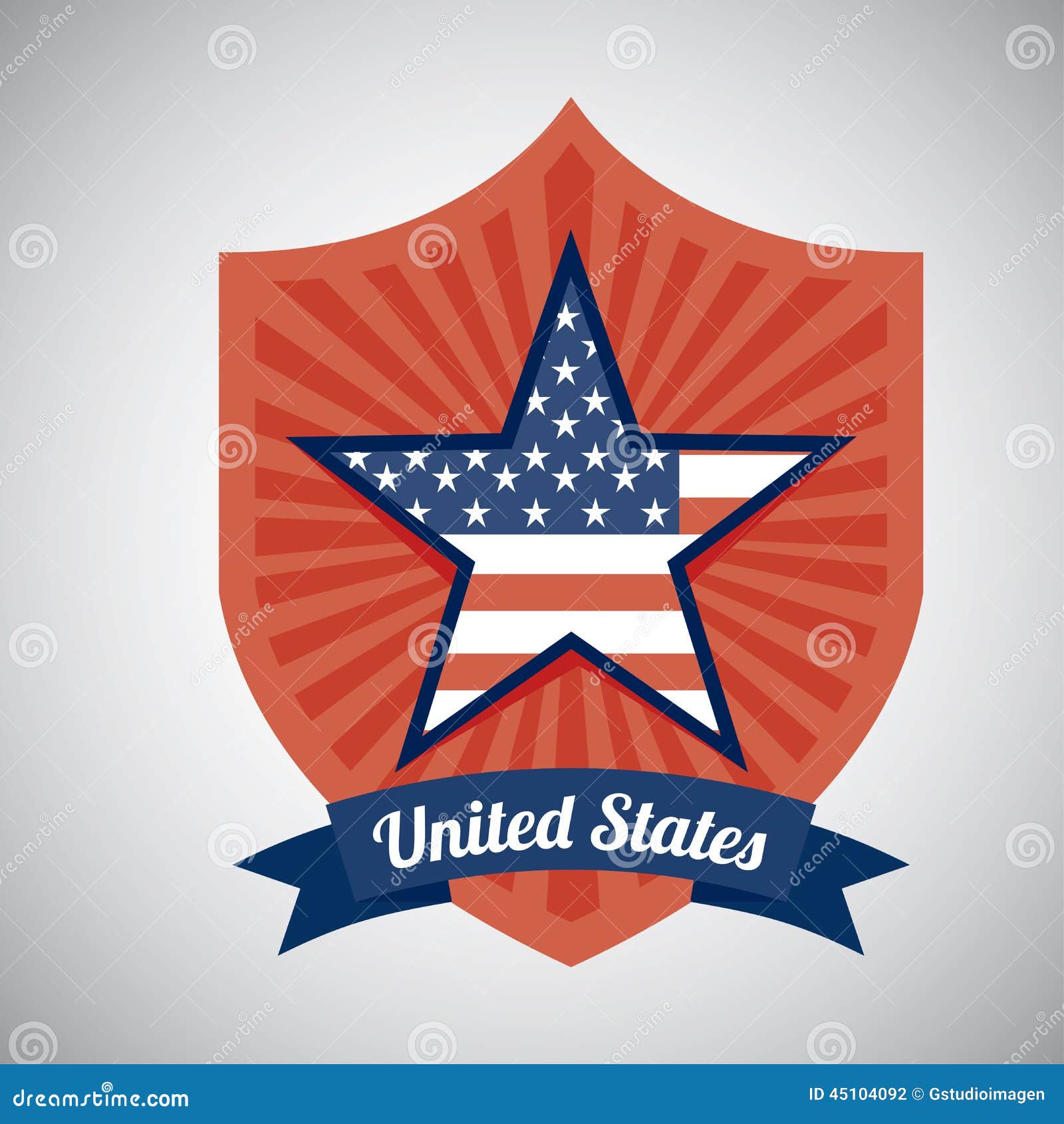 American design stock vector. Illustration of style, united - 45104092