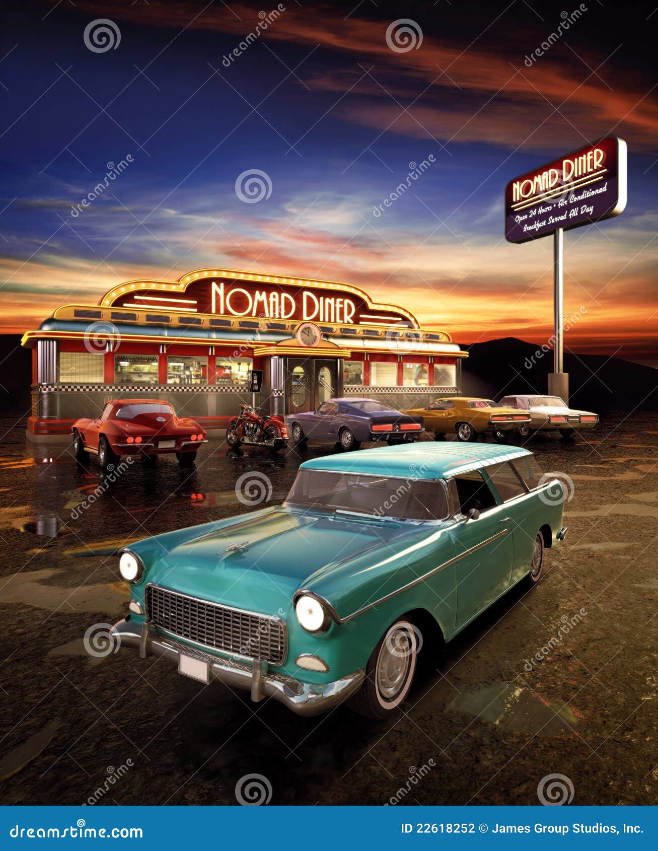 American Diner stock photo. Image of lunch, eating, americana - 22618252