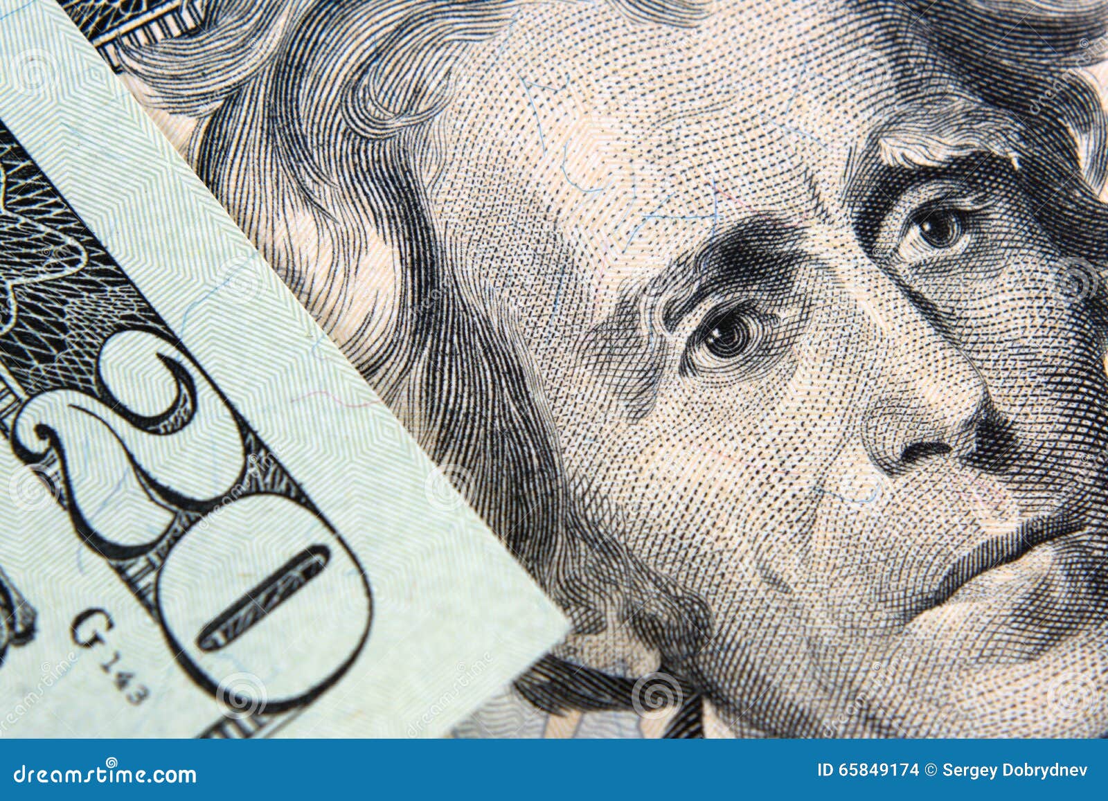 The American Dollar 20 Banknote Stock Photo - Image of american, wealth ...