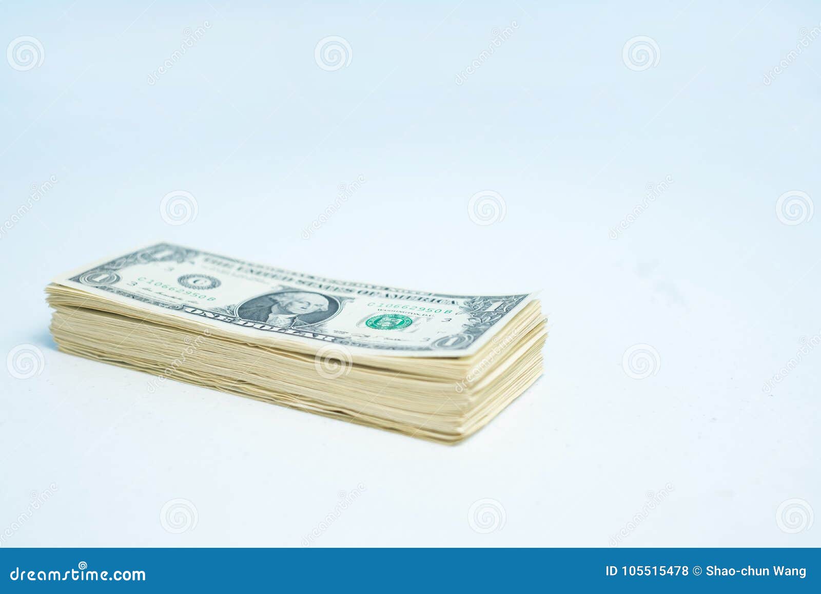 American Dollar Banknote on Table Stock Photo - Image of rich, business ...
