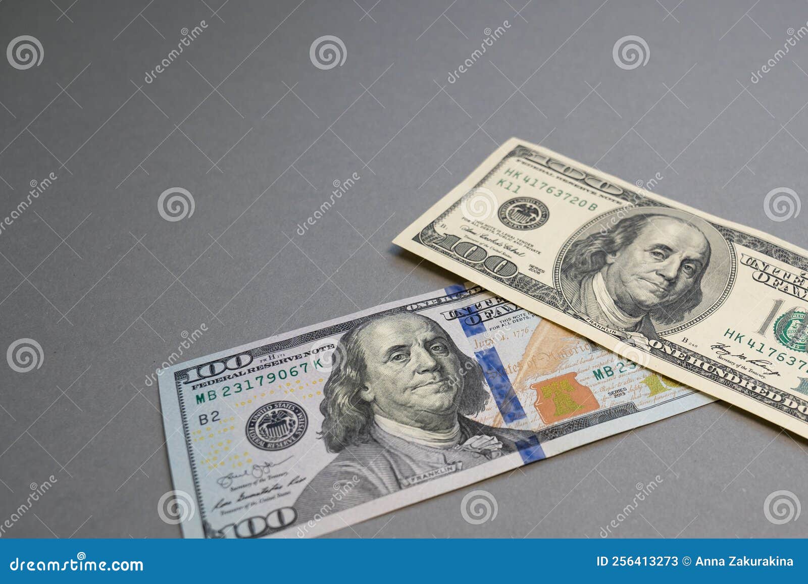 American Dollar Banknotes Stack, Old Banknotes Vs New, Pack of Money ...