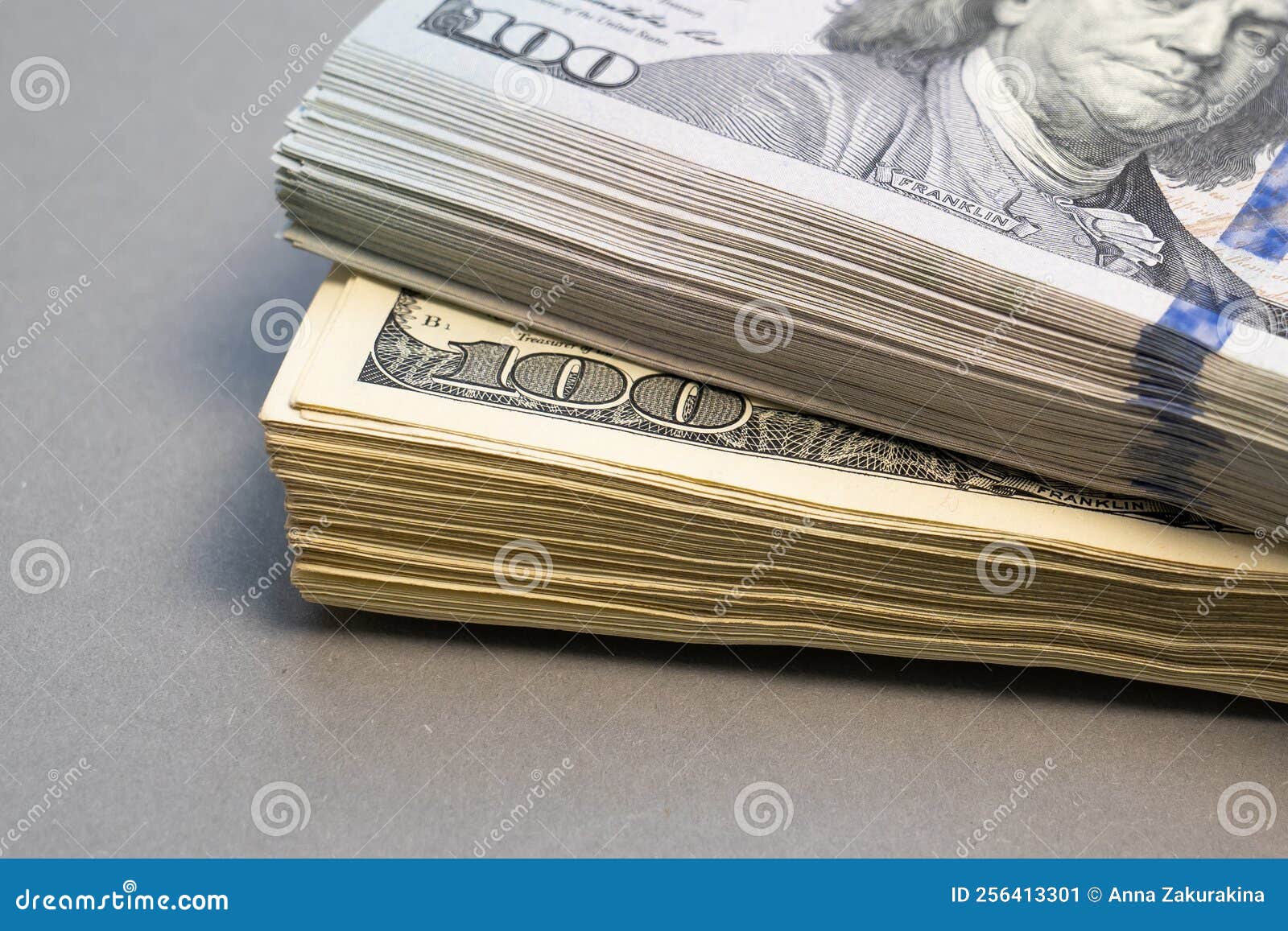 American Dollar Banknotes Stack, Old Banknotes Vs New, Pack of Money ...