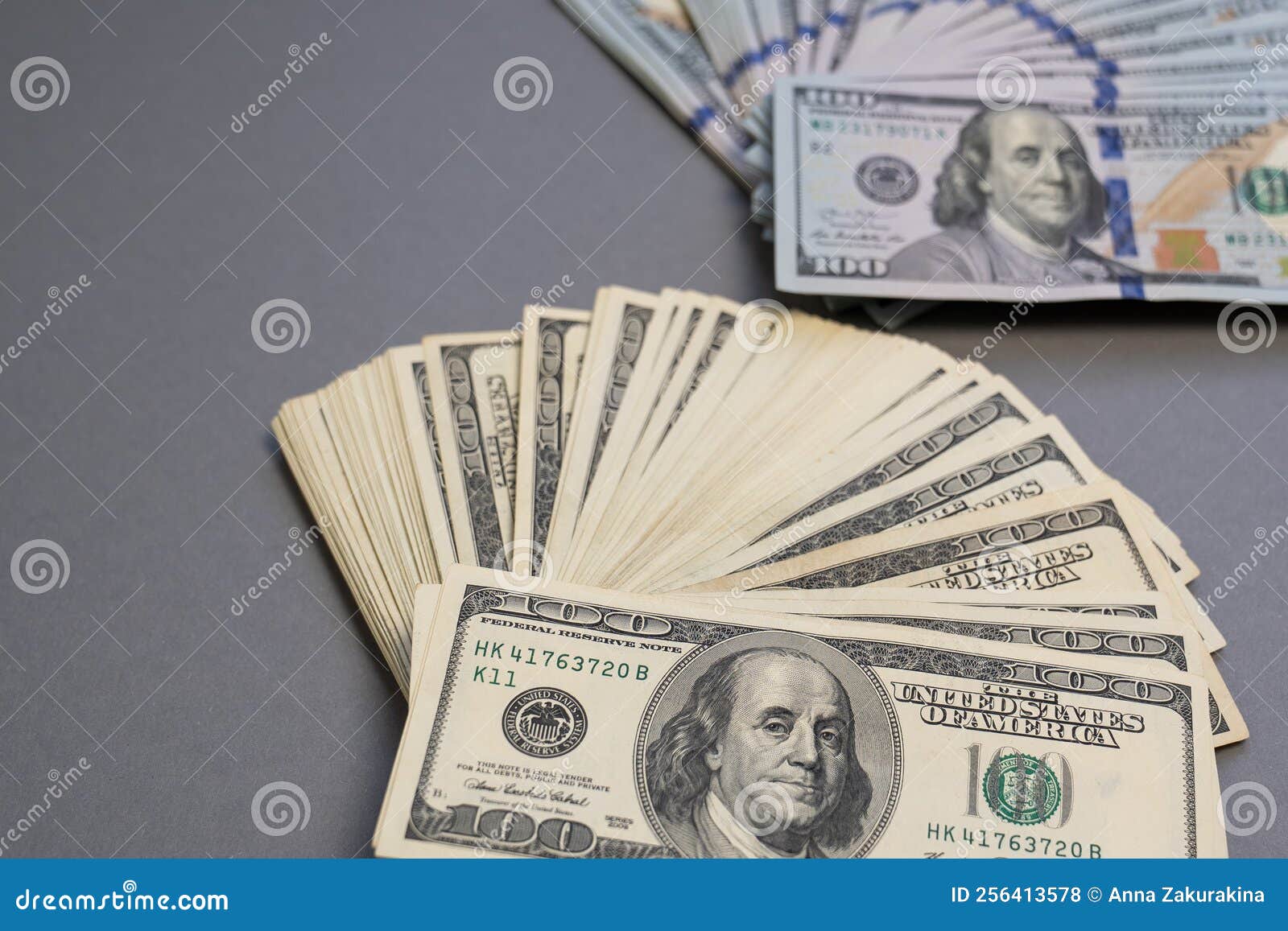 American Dollar Banknotes Stack, Old Banknotes Vs New, Pack of Money ...