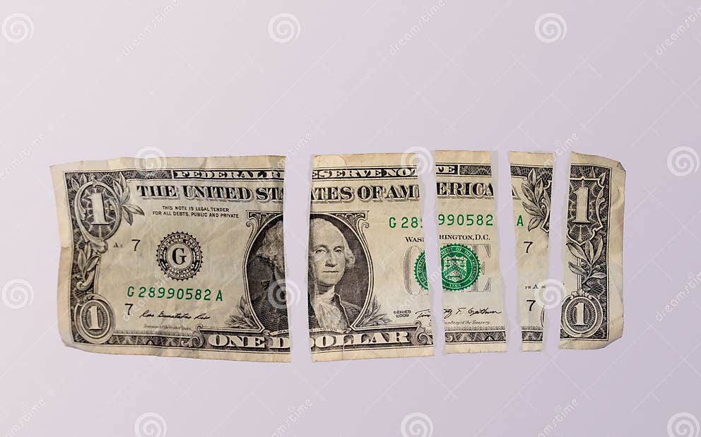American Dollar Graph Chart Stock Photo - Image of five, currency: 99762520