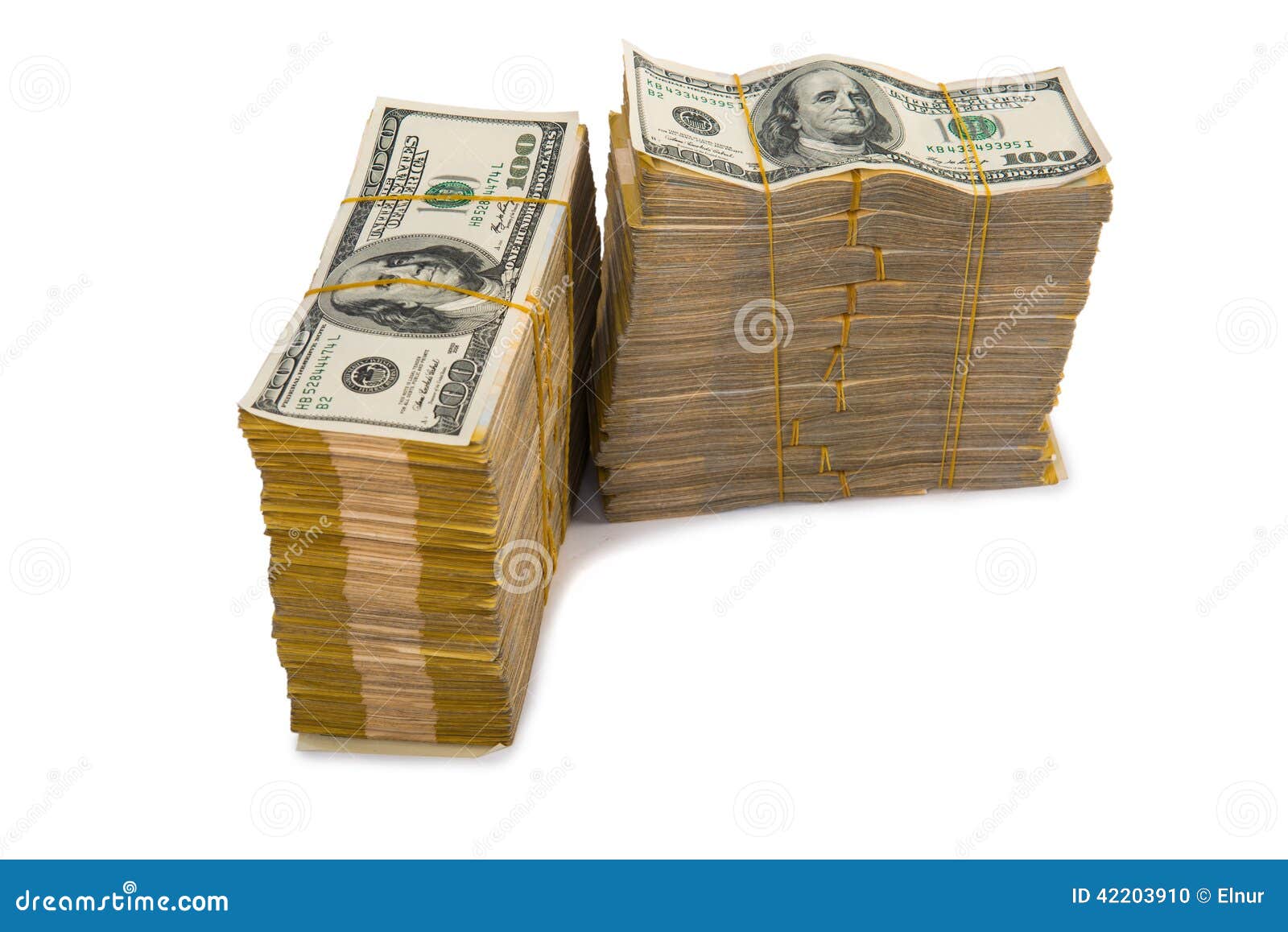 American dollar stack stock photo. Image of commercial - 42203910