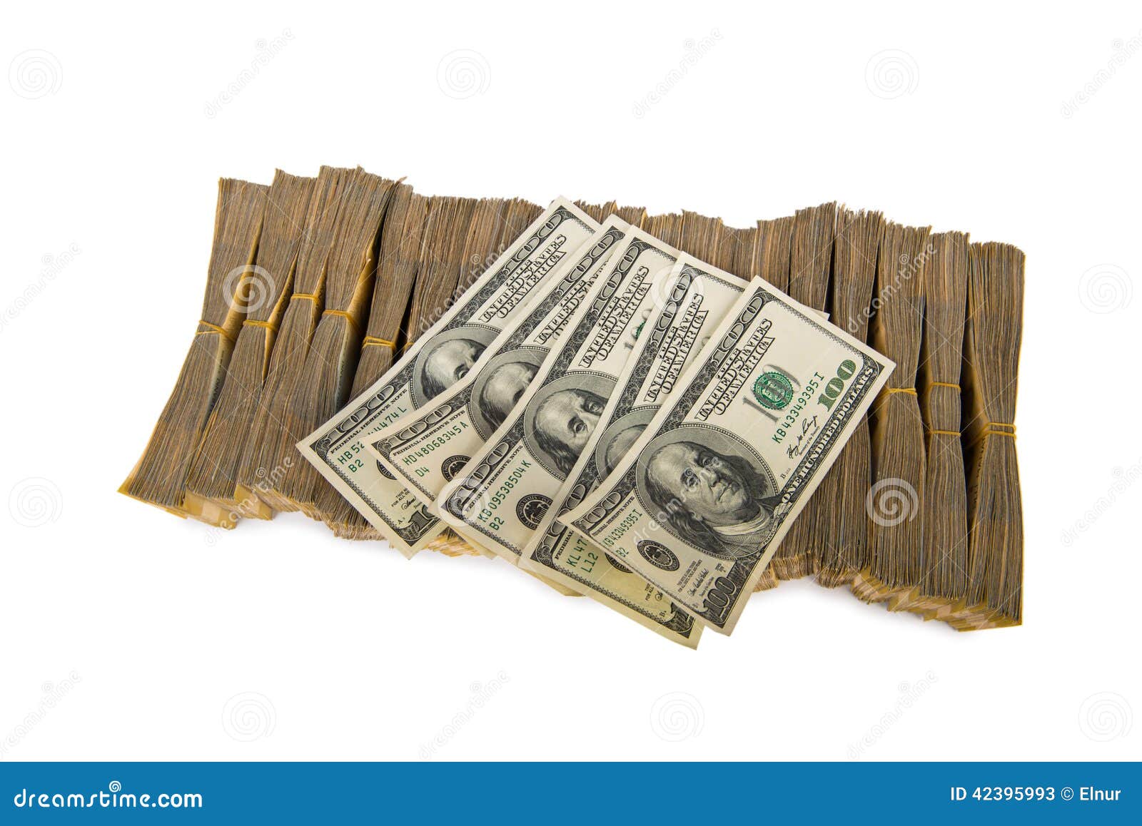American dollar stack stock image. Image of heap, abundance - 42395993