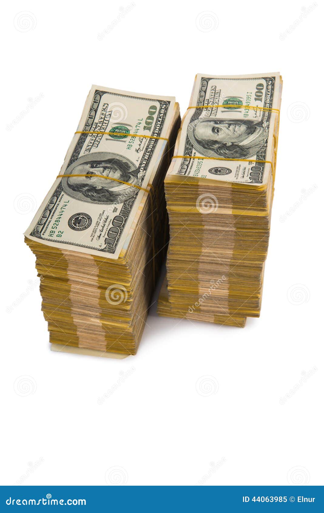 American dollar stack stock image. Image of loan, manat - 44063985