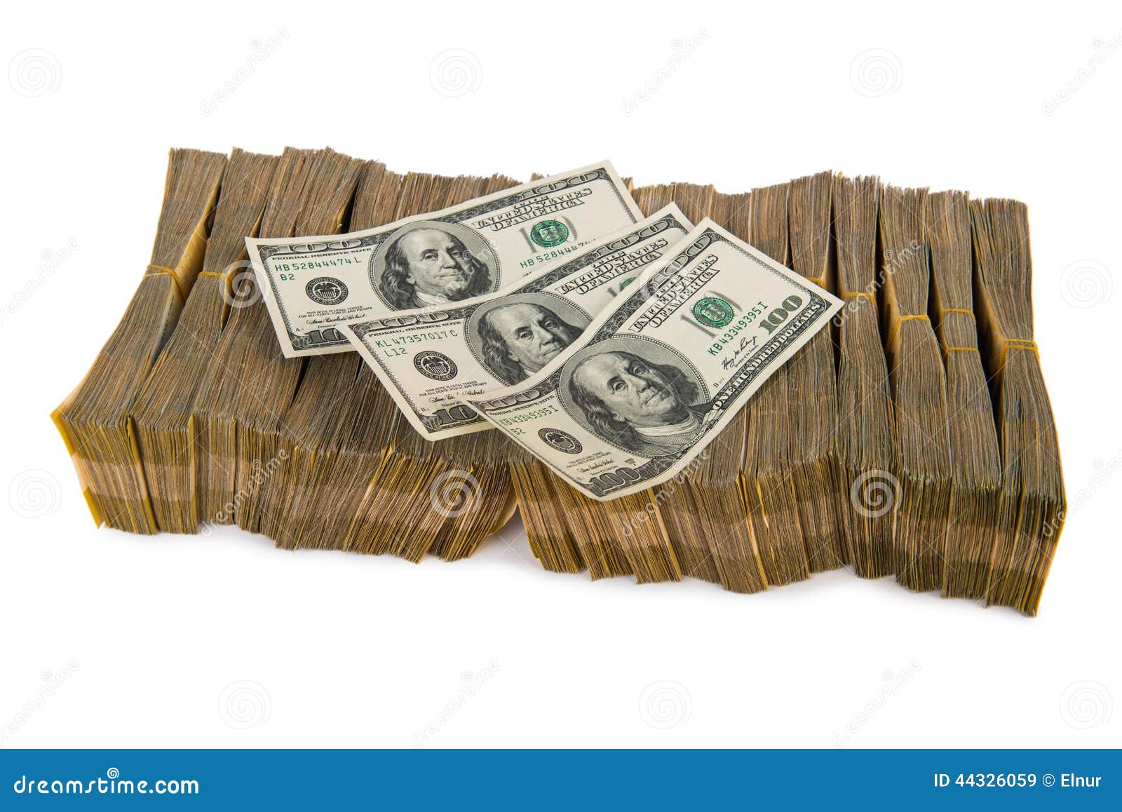 American dollar stack stock image. Image of inflation - 44326059