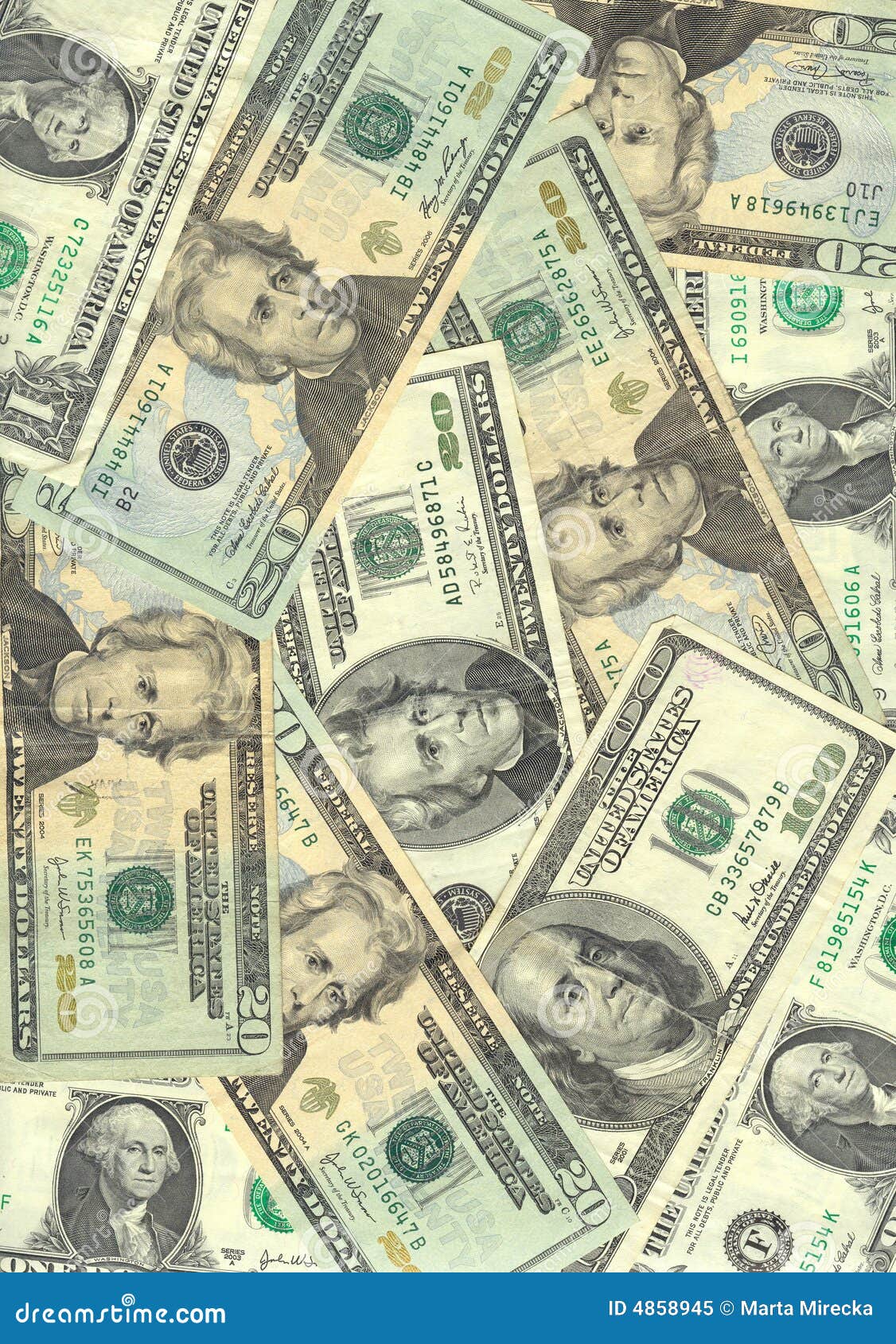 American Dollars Background Stock Image - Image of flat, bank: 4858945