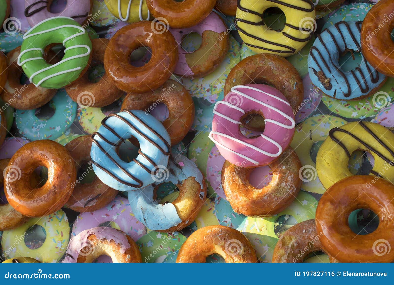 American Donuts Donuts with Glaze Stock Photo - Image of donut ...