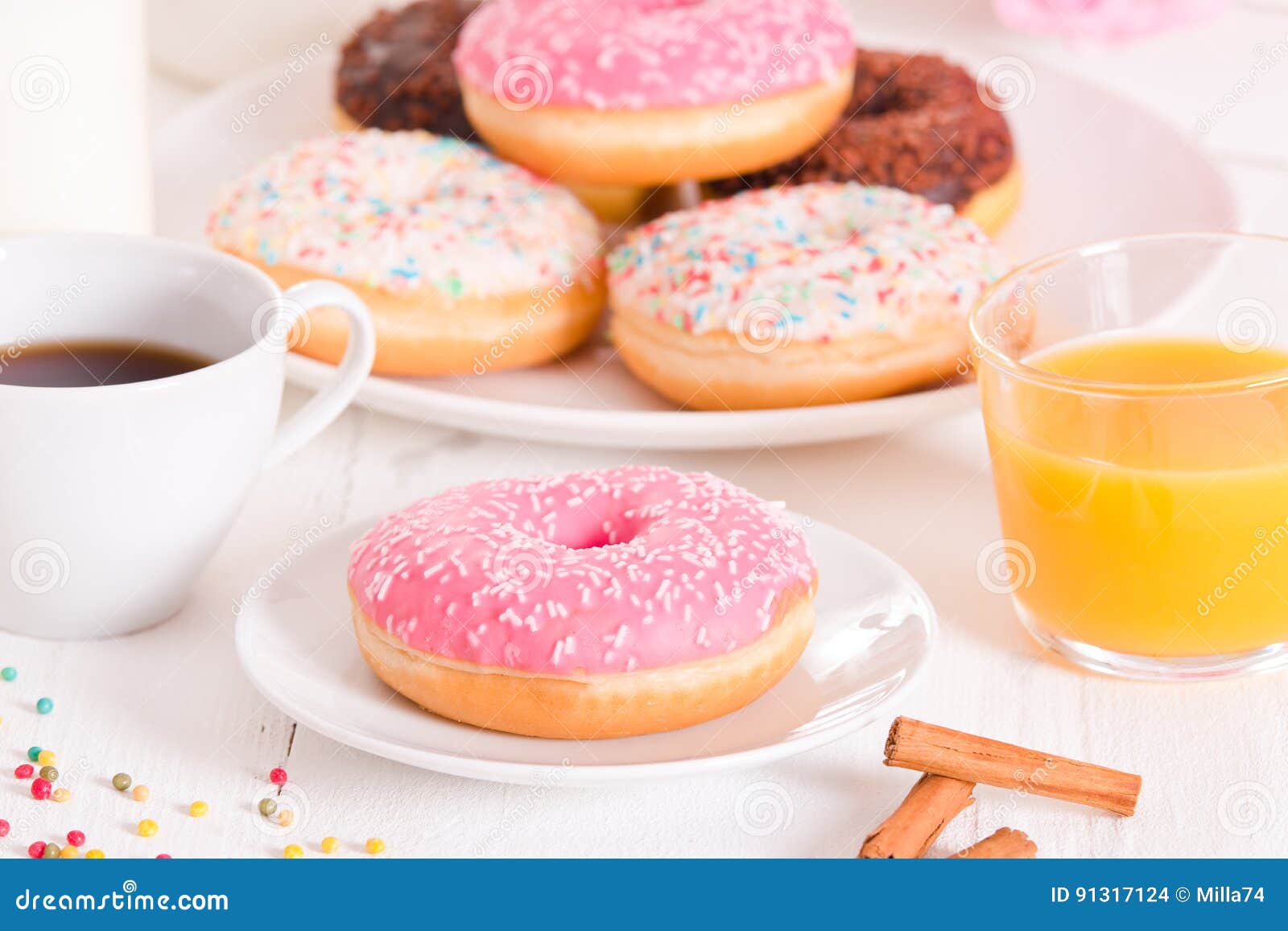 American donuts. stock photo. Image of berliner, culinary - 91317124