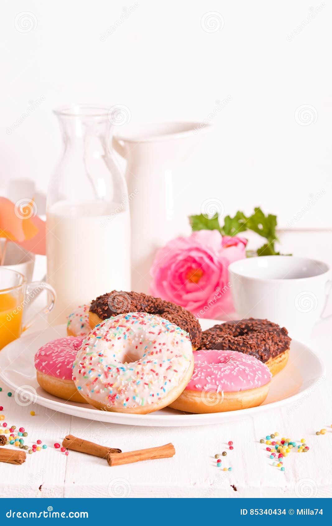 American donuts. stock photo. Image of confectionery - 85340434