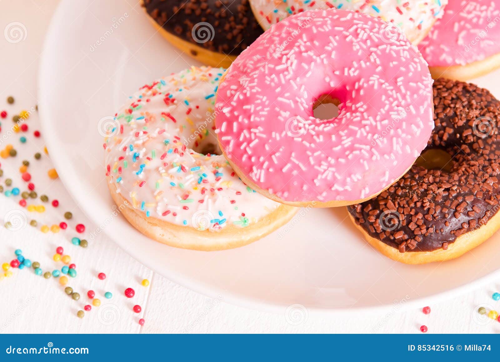 American donuts. stock photo. Image of delicious, dish - 85342516