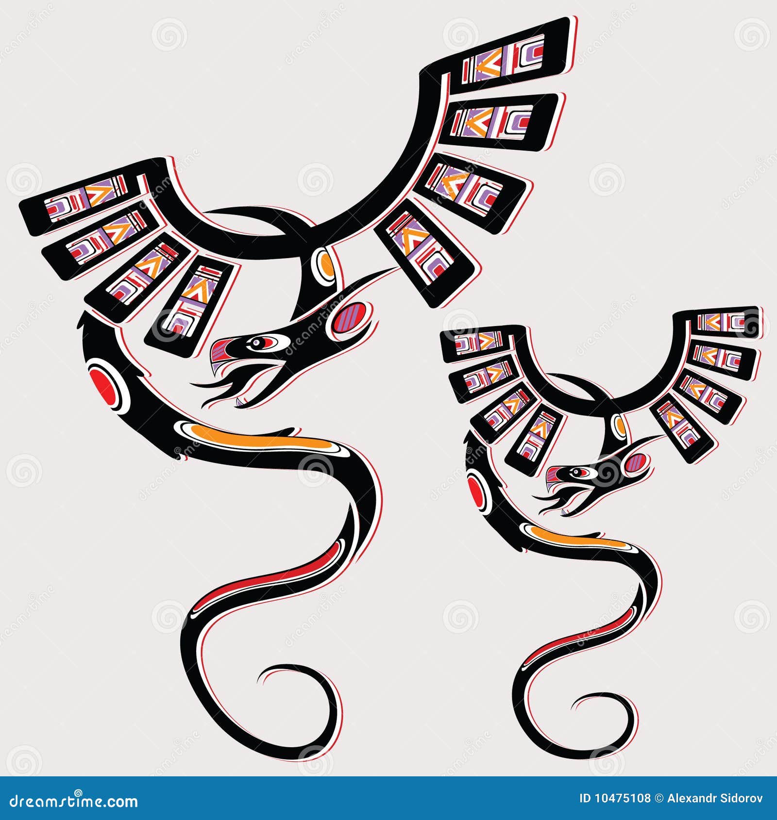 American Dragon stock vector. Illustration of america - 10475108