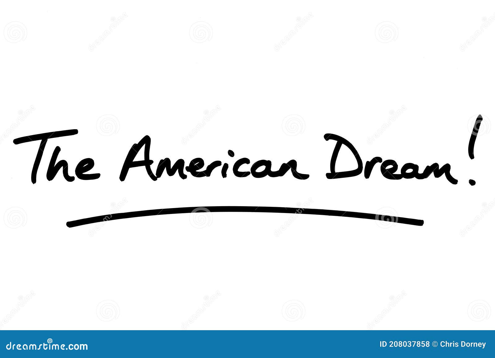 The American Dream stock photo. Image of heading, ethos - 208037858