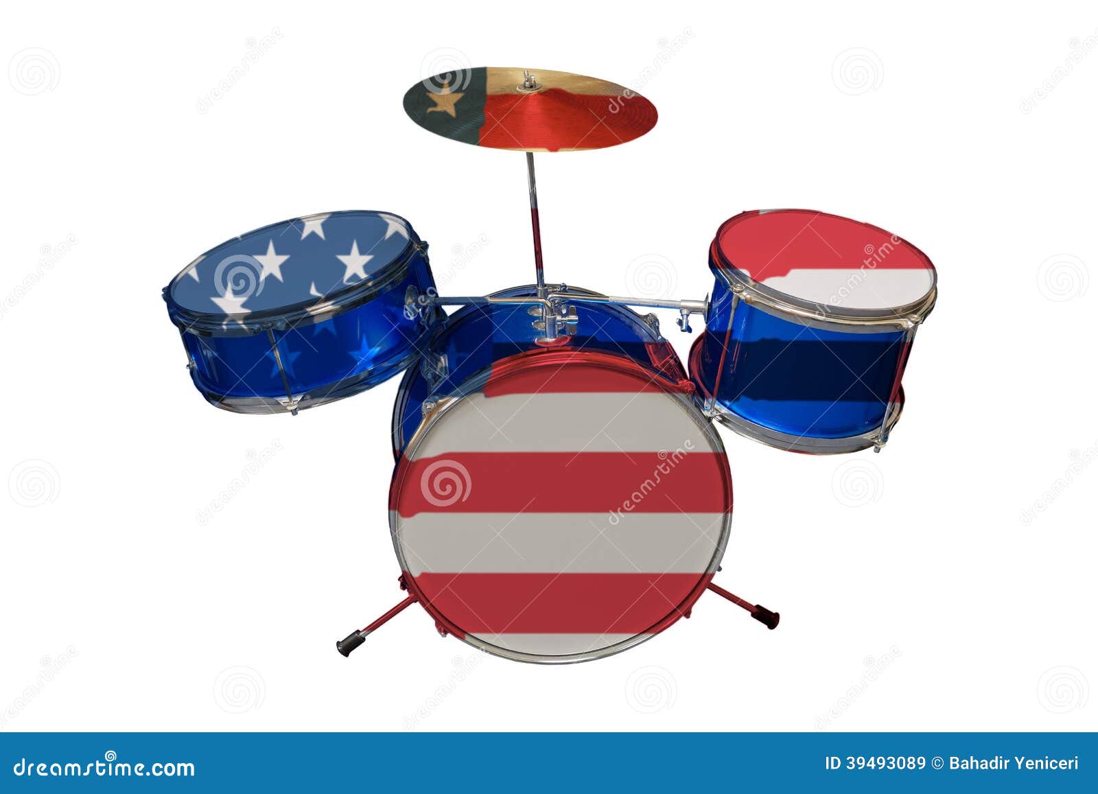 American Drum stock image. Image of cymbal, crash, patriotic - 39493089