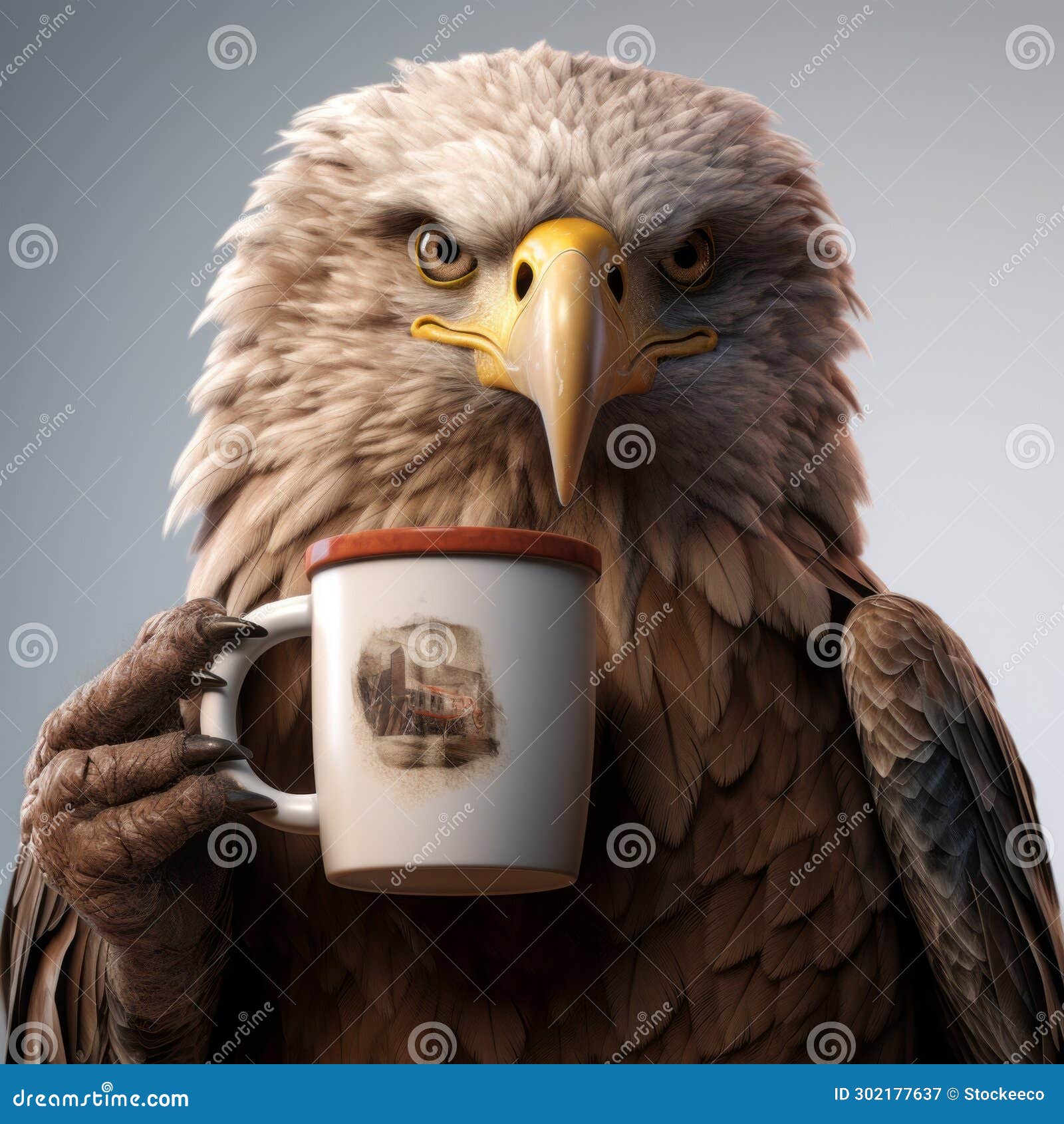 American Eagle Holding Coffee Mug: Photobashing, Unreal Engine, and ...