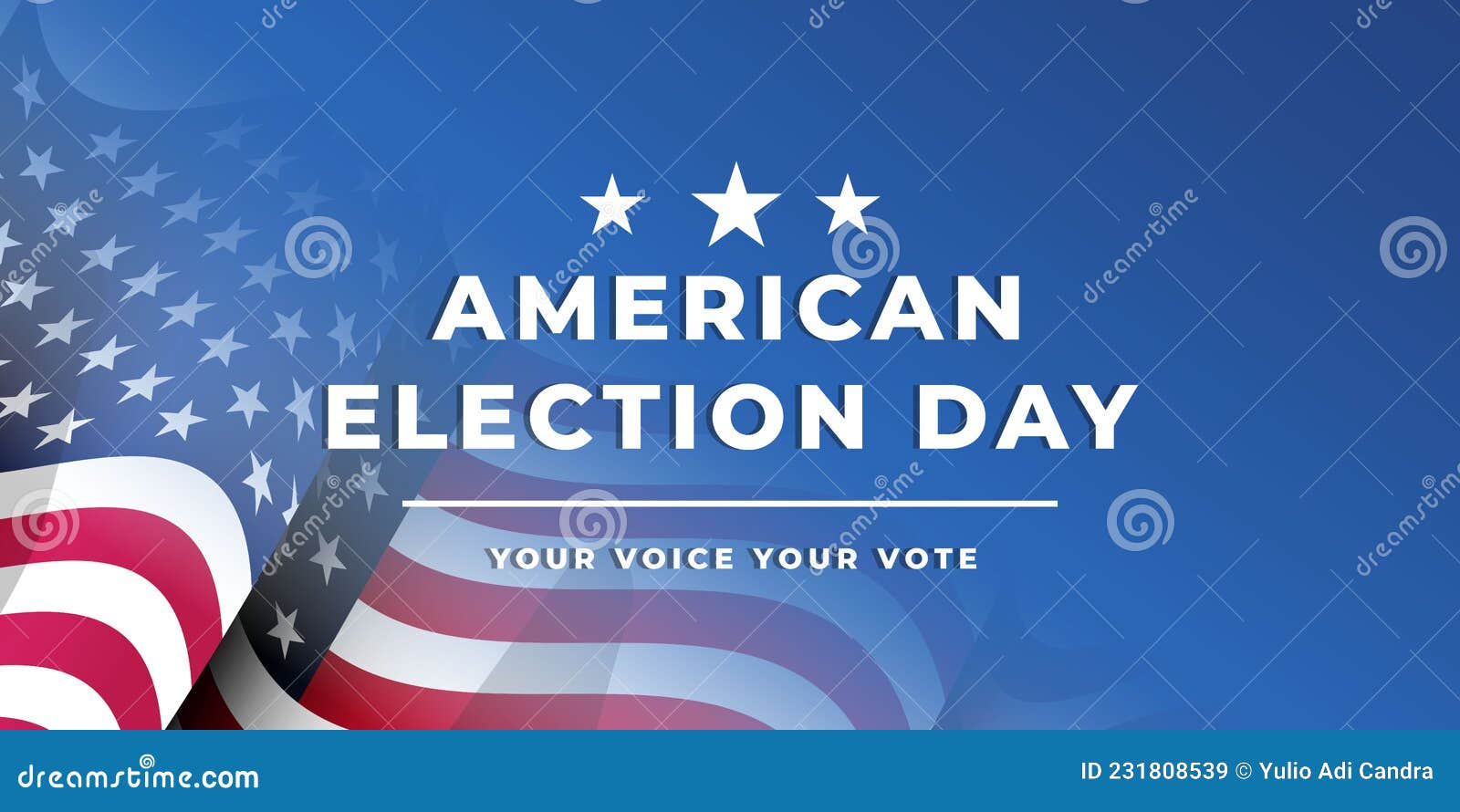 American Election Day Background Vector Stock Vector - Illustration of ...