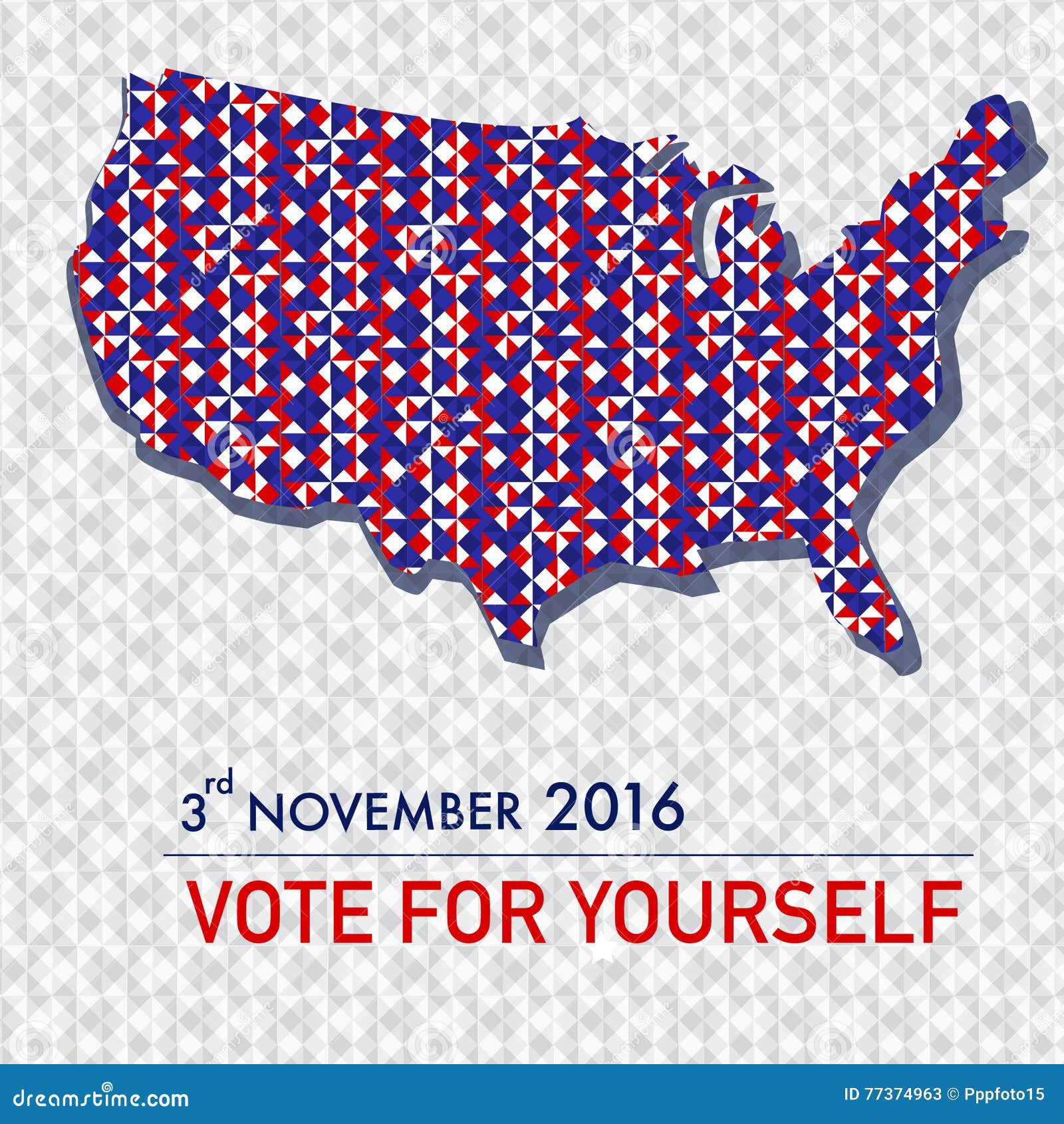 American Election 2016 Poster Design Set for Web and Graphic Stock ...