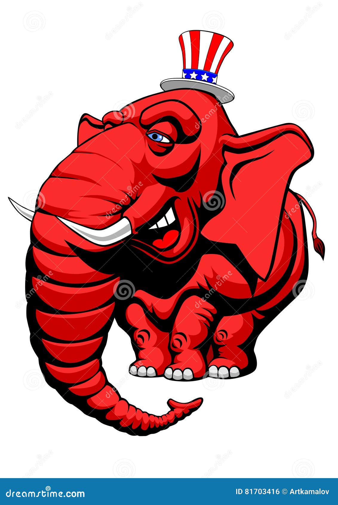 American elephant symbol editorial photo. Illustration of national ...