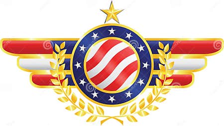 American emblem stock vector. Illustration of platinum - 2833889