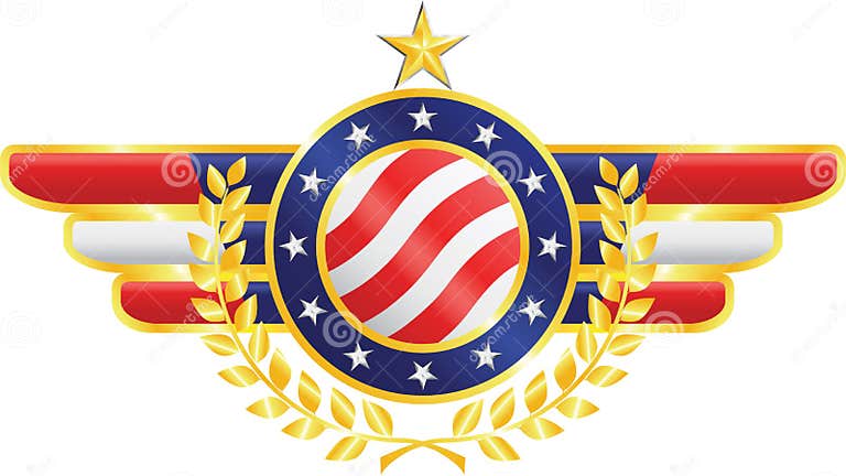 American emblem stock vector. Illustration of platinum - 2833889
