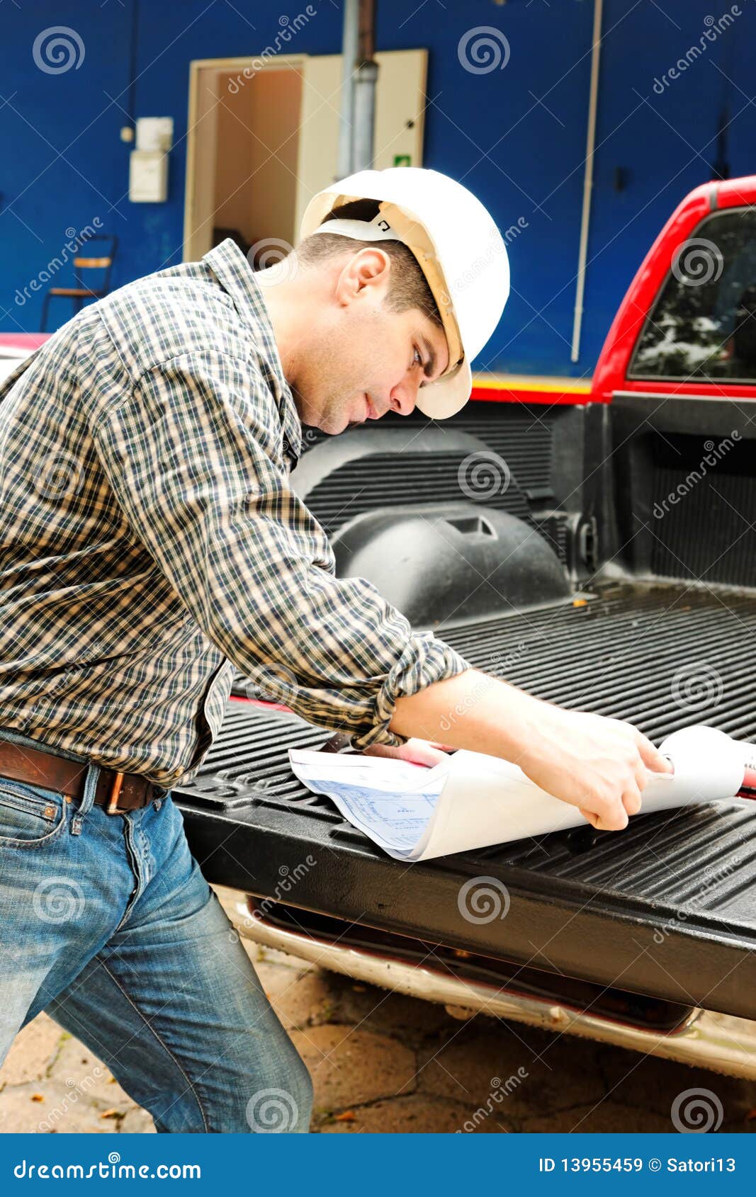 American engineer stock image. Image of contractor, people - 13955459