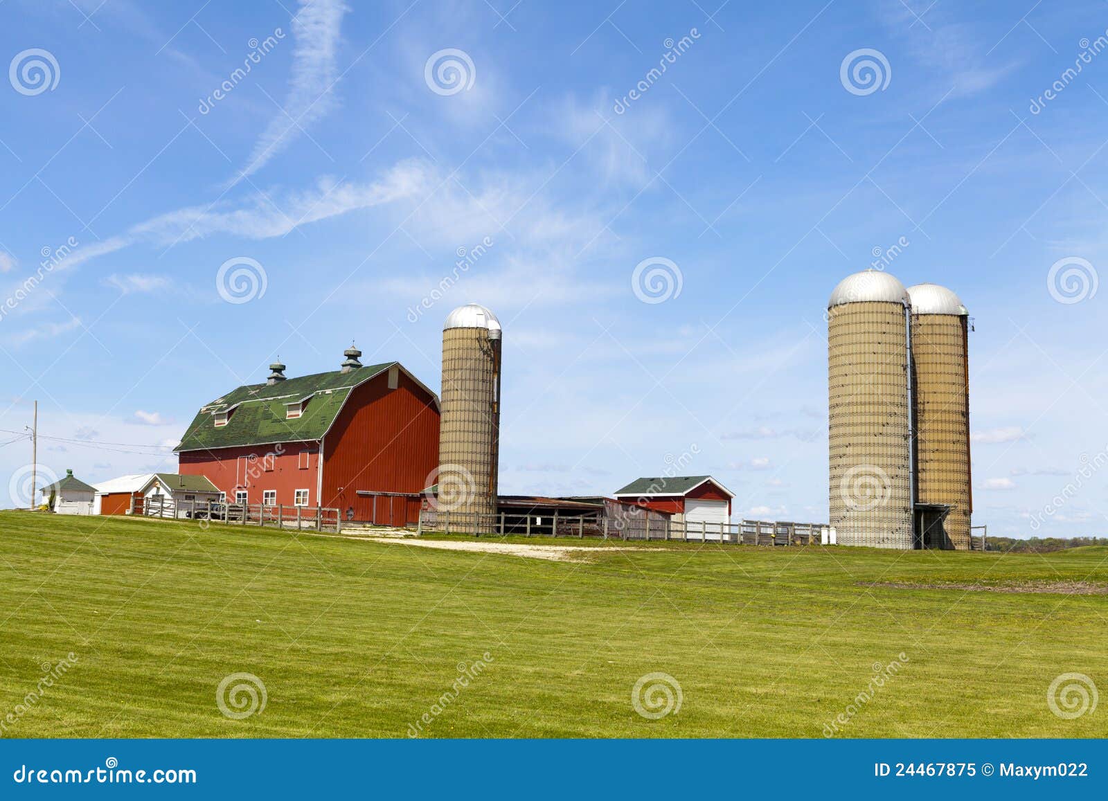 American Farm stock image. Image of scenery, outdoor - 24467875