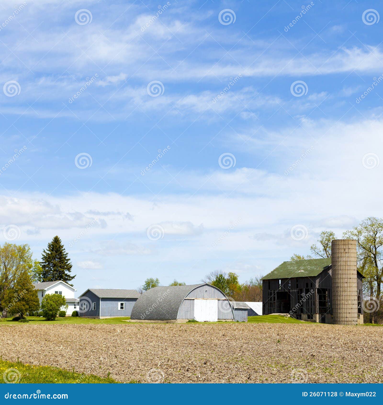 American Farm stock photo. Image of crop, factory, grass - 26071128
